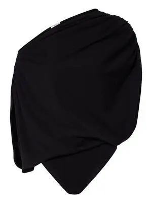 Wolford Draped Off-shoulder Bodysuit - Black