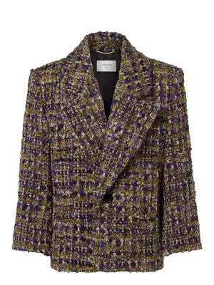 Saint Laurent Wool-blend Tweed Jacket - Multicoloured