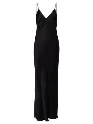Isabel Marant Étoile Nevana Satin Maxi Dress - Black