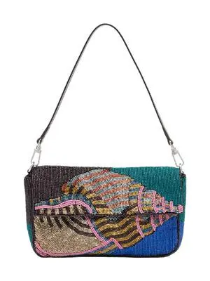 Staud Timmy Beaded Shoulder Bag - Multicoloured