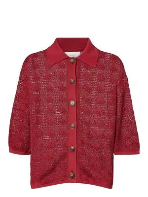 Loulou De Saison Siani Knitted Cardigan - Red