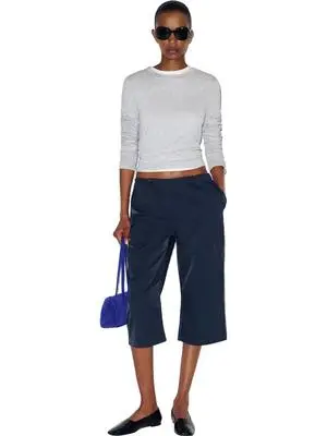 REFORMATION Reformation Arlette Cropped Pant Blue
