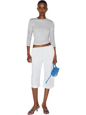 REFORMATION Arlette Cropped Pants - Ivory
