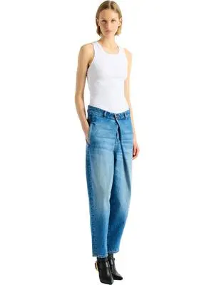 Balmain Barrel-leg Jeans - Blue