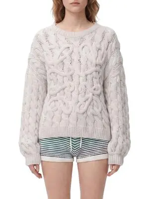 Loewe Cable Knit Sweater - Beige