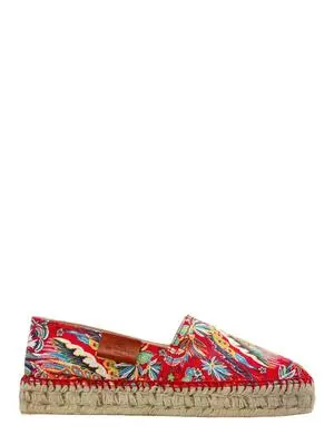 Etro Paisley Print Espadrilles - Red