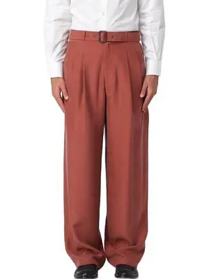 Emporio Armani Wide-leg Belted Trousers - Dark