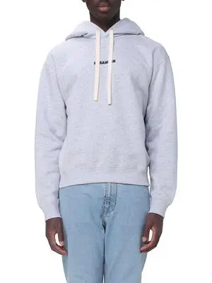 JIL SANDER Cotton Hoodie - Grey
