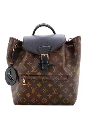 LOUIS VUITTON Montsouris Nm Monogram Canvas Pm Backpack - Black