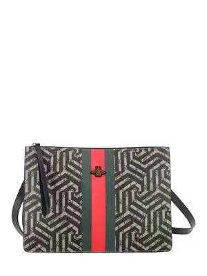 Gucci Caleido Gg Coated Canvas Messenger Bag - Black