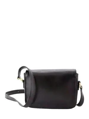 Celine Leather Mini Crossbody Bag - Black
