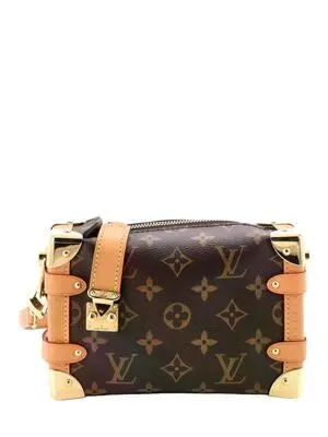 LOUIS VUITTON Side Trunk Handbag Monogram Canvas Pm - Brown