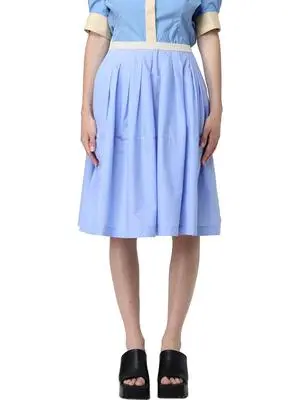 Marni Pleated Midi Skirt - Gnawed Blue
