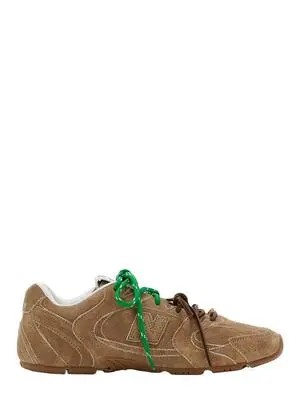 Miu Miu X New Balance 530 Sl Suede Sneakers - Brown