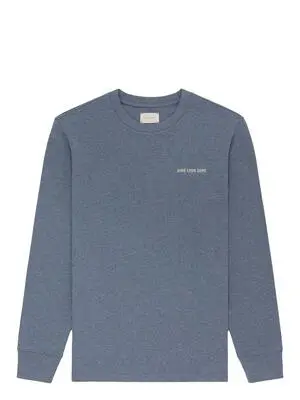 Aimé Leon Dore Melange Uniform Long-sleeve Tee - Blue