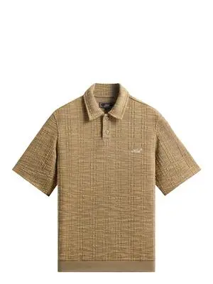 Kith High Twist Tweed Graham Polo - Tan