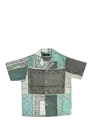 Amiri Bandana-print Silk Shirt - Green