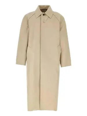 Balenciaga Raw-edge Raglan-sleeve Trench Coat - Neutrals