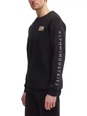 Alpha Industries Camouflage Patch Sweatshirt - Black