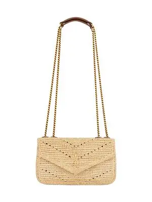 Saint Laurent Saint Laurent Mini Loulou Shoulder Bag Beige