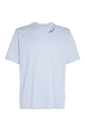 Amiri Cotton Script T-shirt - Blue