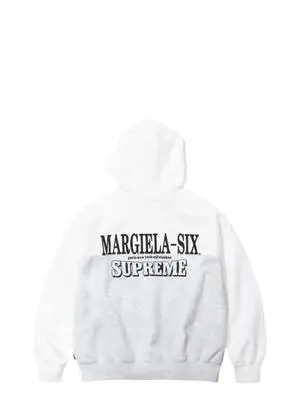 Supreme X Mm6 Maison Margiela Zip-up Hoodie - Grey