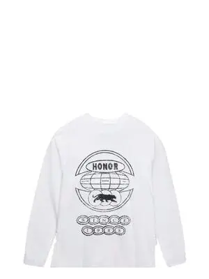 HONOR THE GIFT Global Logo Sweatshirt - White