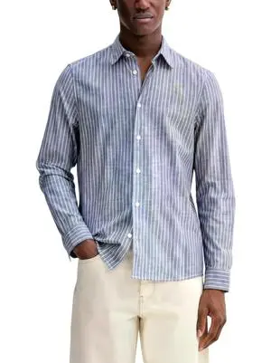 Marc O'polo Striped Buttoned Shirt - Blue