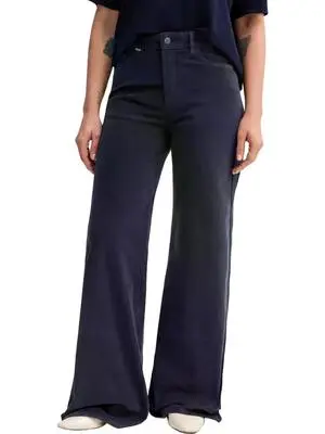 BENETTON Corduroy Wide-leg Trousers - Blue