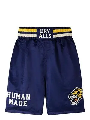 HUMAN MADE Logo-embroidered Athletic Shorts - Blue