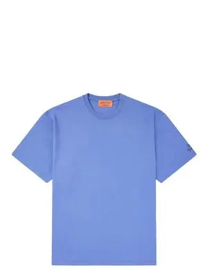 A KIND OF GUISE Basso Ciao A Tutti Logo-print Cotton-jersey T-shirt - Blue