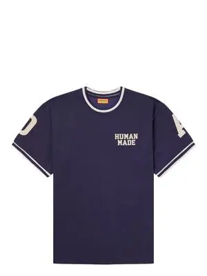 HUMAN MADE Logo-print Jersey T-shirt - Blue