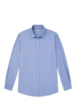 Massimo Alba Genova Cotton-chambray Shirt - Blue