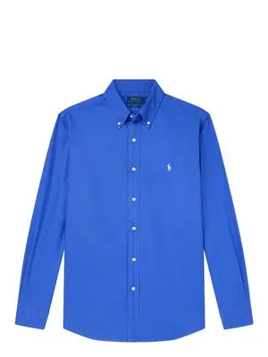 Polo Ralph Lauren Logo-embroidered Cotton Shirt - Blue