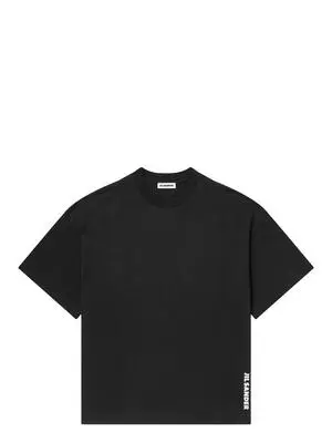 JIL SANDER Logo-print Cotton-jersey T-shirt - Black
