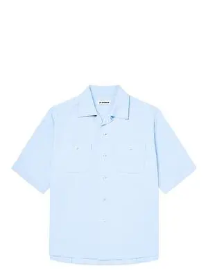 JIL SANDER Silk Shirt - Blue