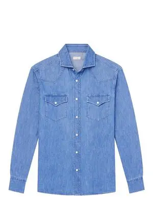 Brunello Cucinelli Denim Shirt - Blue