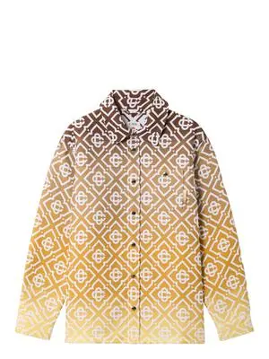 CASABLANCA Beige Gradient Monogram Shacket, 