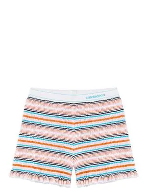 Casablanca Multicolour Striped Shirred Shorts - Multicolor