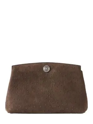 LIFFNER Pushlock Leather Pouch - Brown
