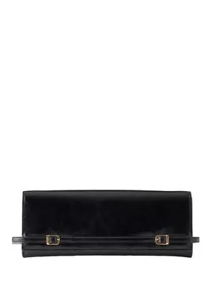 Simkhai River East-west Moto Leather Clutch Bag - Black