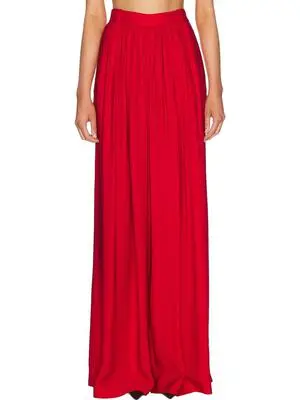 Ralph Lauren Full Length Pleated Trousers - Bright Red