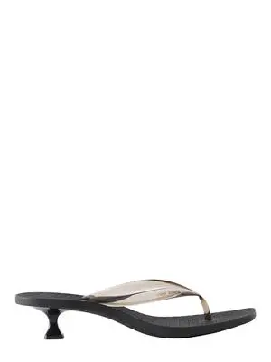 Tory Burch Sculptural Pvc Thong Sandals - Black
