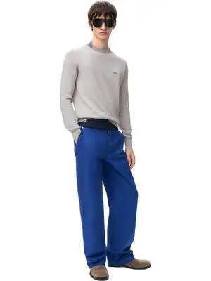 Loewe Merino Wool Sweater - Light Grey/grey
