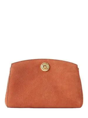LIFFNER Liffner Pushlock Leather Clutch Red