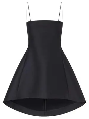 Balenciaga Wool And Silk-blend Mini Dress - Black