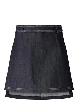 VIOLANTE NESSI Minnie Denim Mini Skirt - Blue