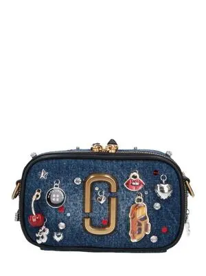Marc Jacobs The Trinket Charm Denim Snapshot" Shoulder Bag - Blue