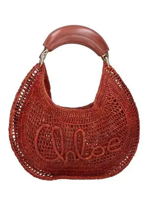 Chloé Raffia Hobo Bag - Brown
