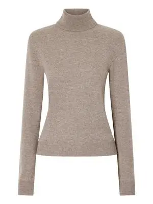 Saint Laurent Cashmere Turtleneck Sweater - Gray